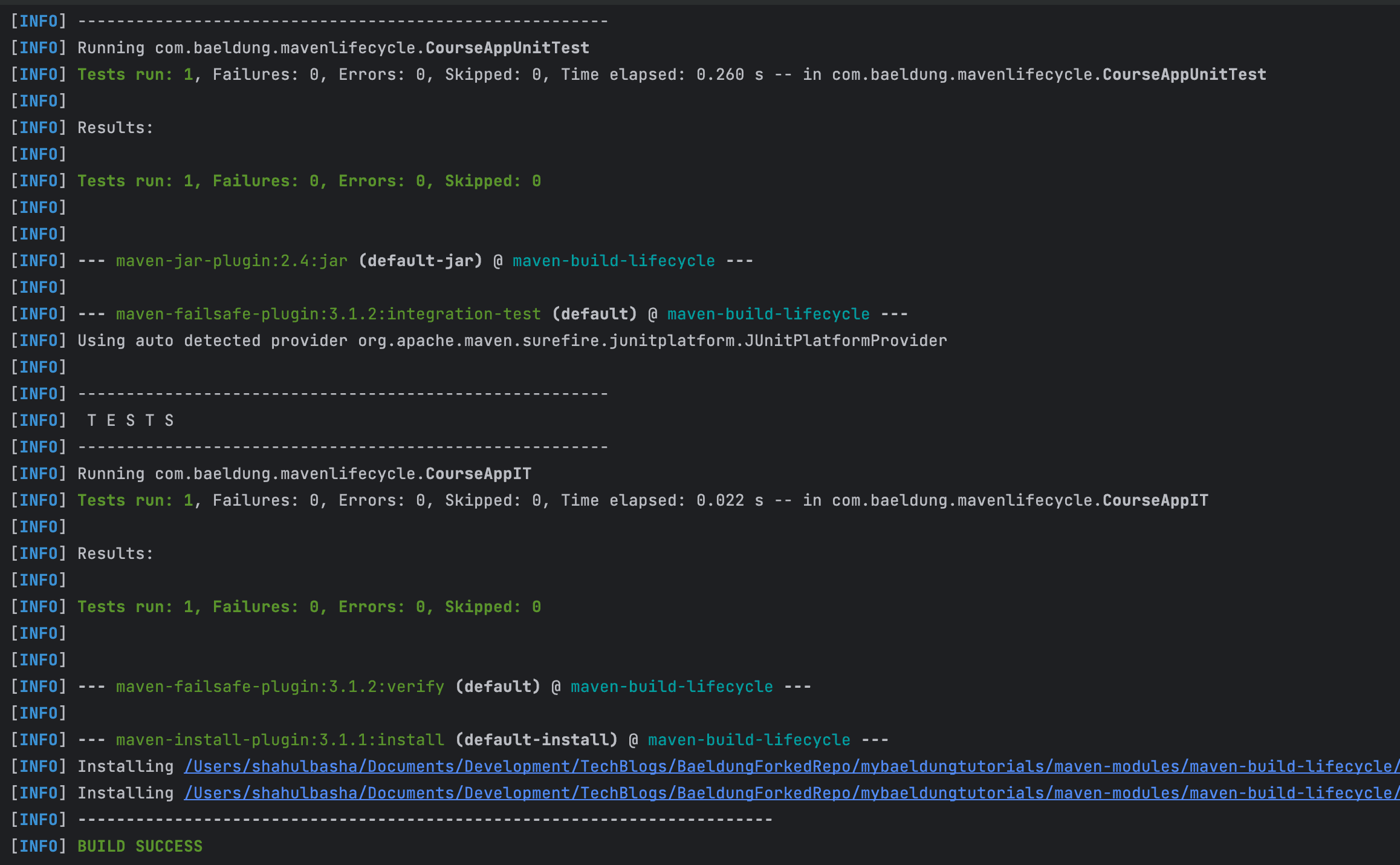 Difference Between Mvn Install And Mvn Verify Baeldung